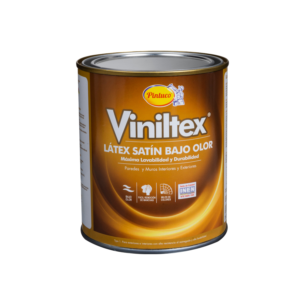 Pintura Viniltex Pintuco Satín Blanco Puro 1L - 1062293