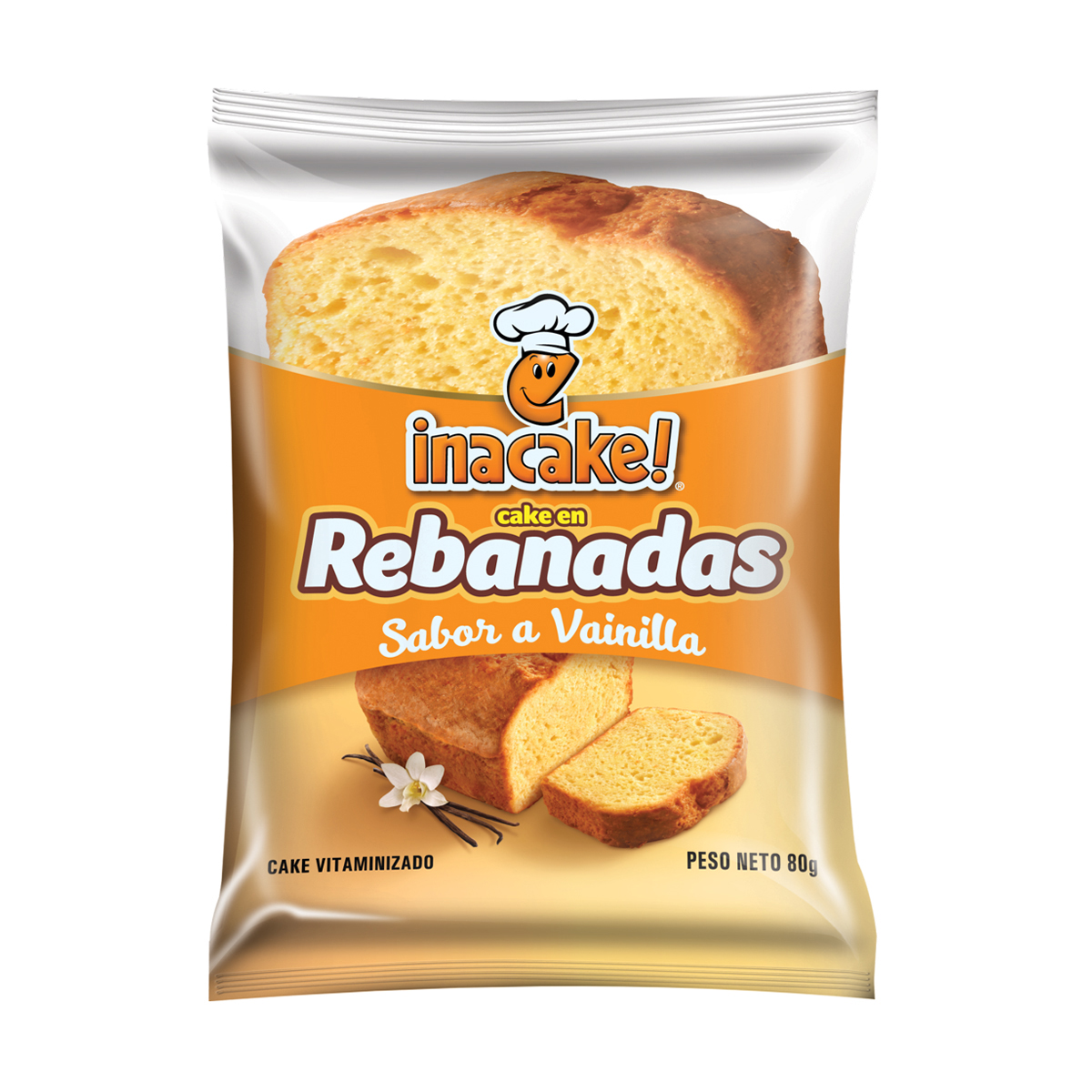 Cake Inacake en Rebanadas 80g -Varios Sabores - 1062337