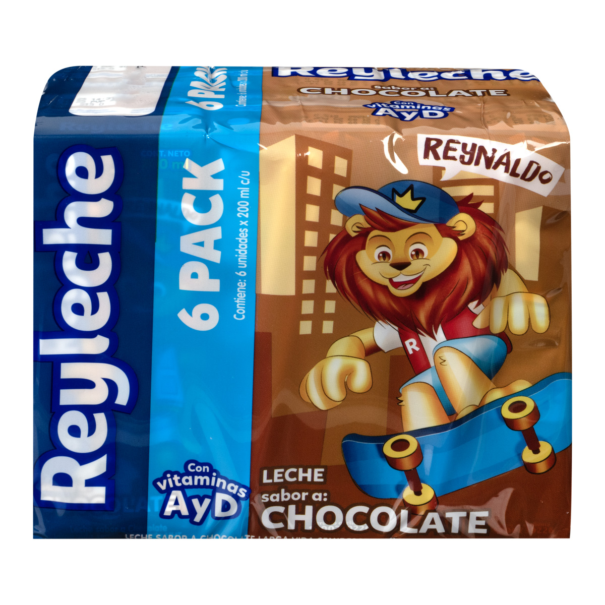 Pack 6 Uds Leche Reyleche de Chocolate 200ml - 1062396