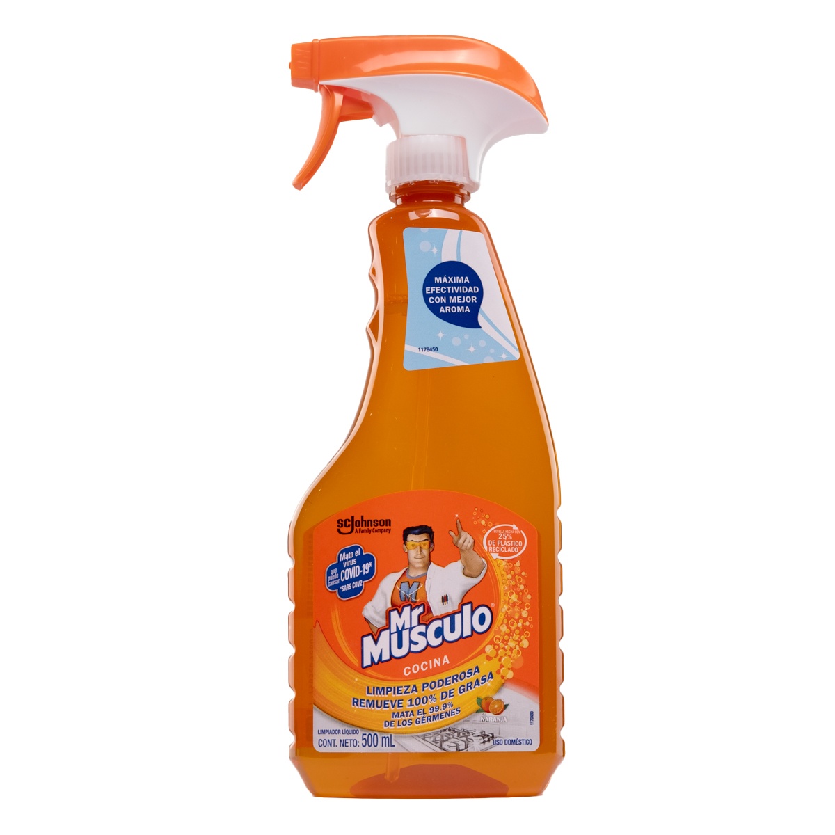 Limpiador Líquido Mr. Musculo Quita Grasa 500 ml - Varias Fragancias ...