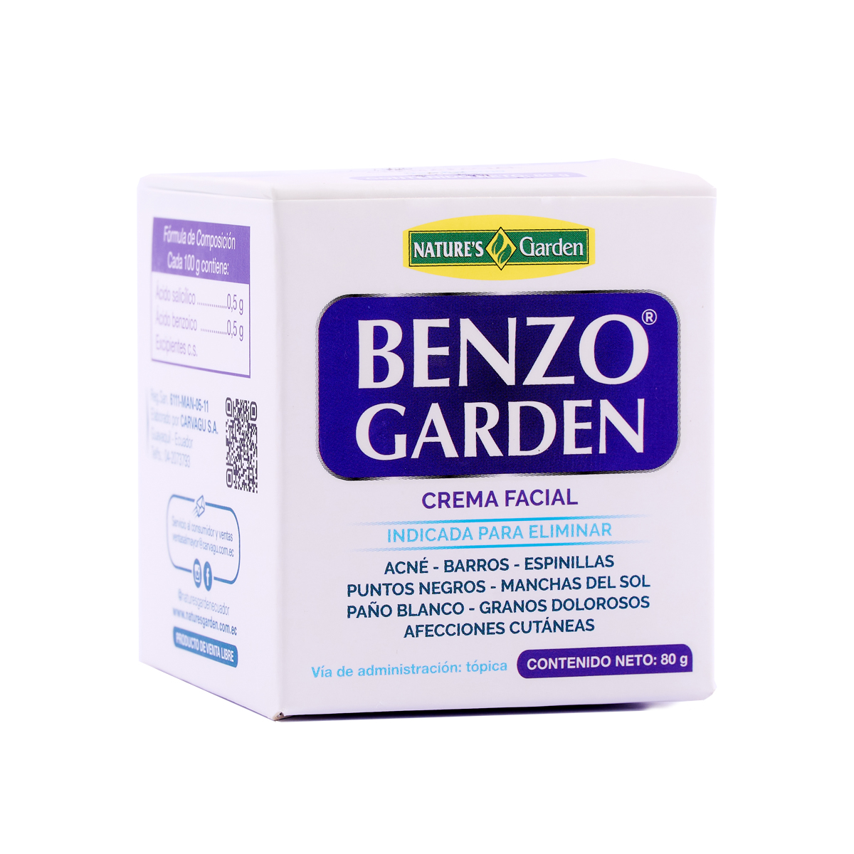 Crema Facial Benzo Garden Anti Acné 80 g - 912505
