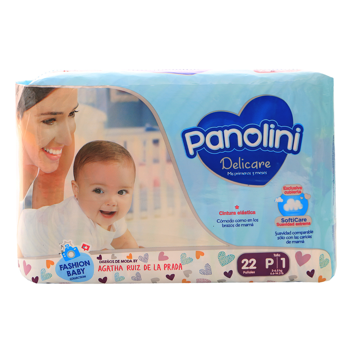 Pañales Panolini Delicare P - 22 Unidades - 893315