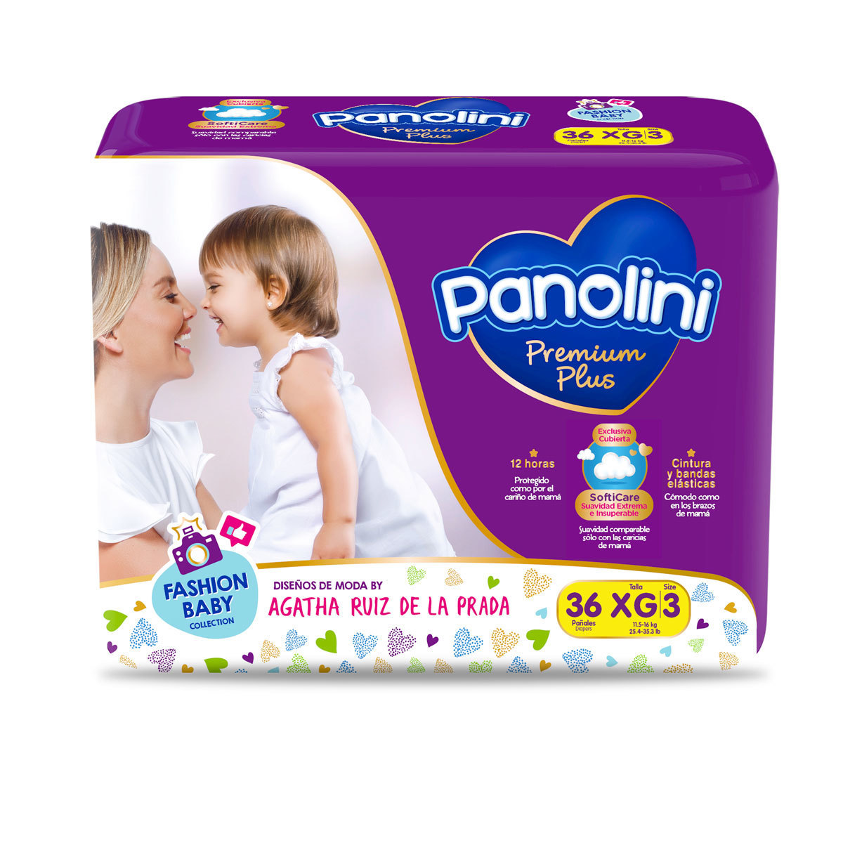 Pañales Panolini Premium Plus XG - 36 Unidades - 895958