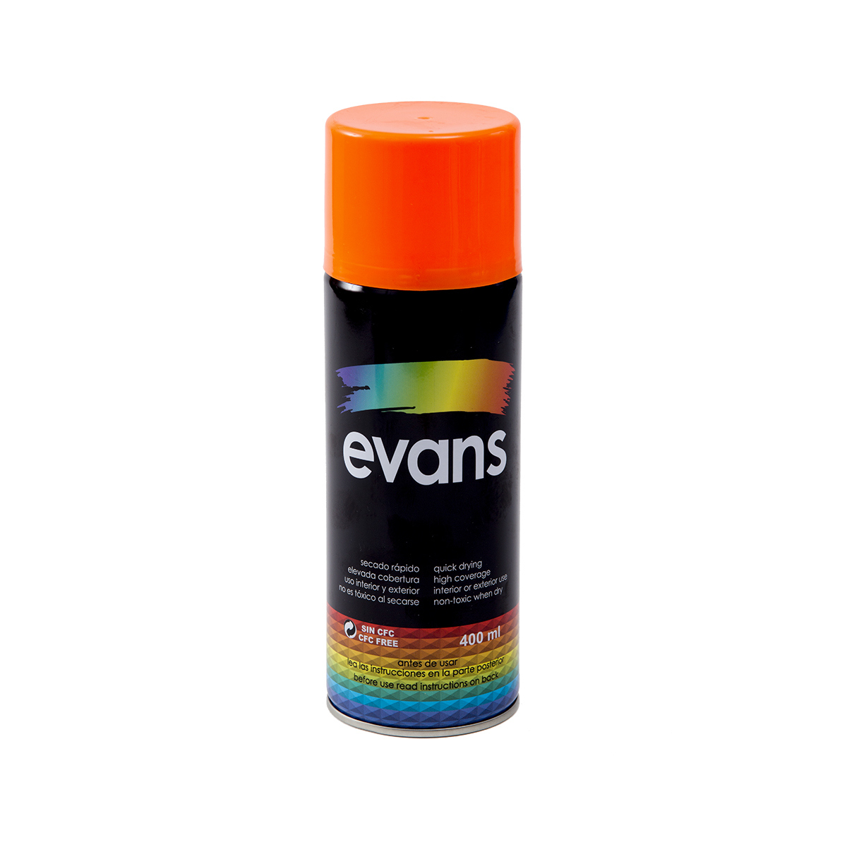 Pintura Evans Aerosol - Rojo Fluorescente 400ml - 897991