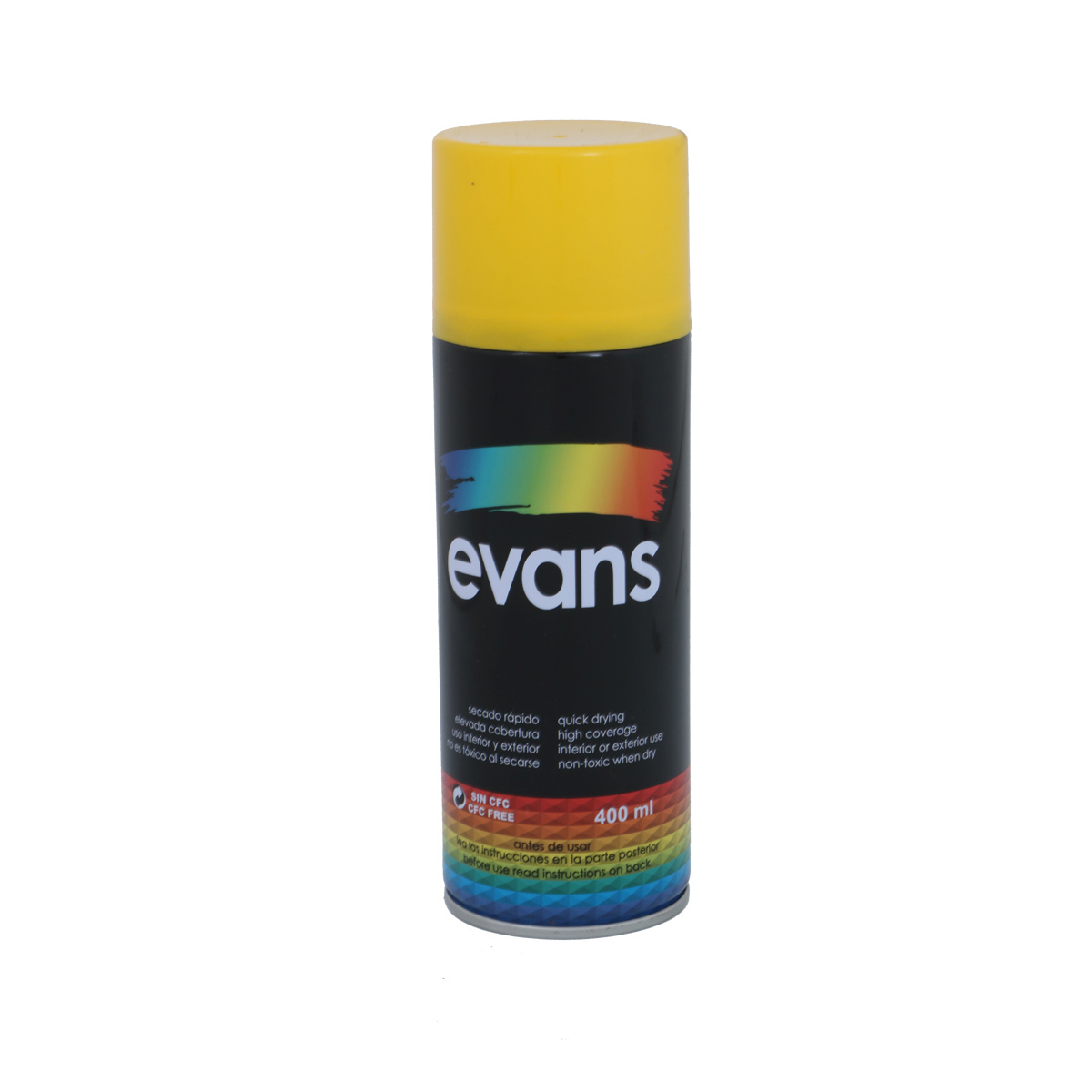 Pintura en Spray Evans Amarillo Claro 400ml - 898003