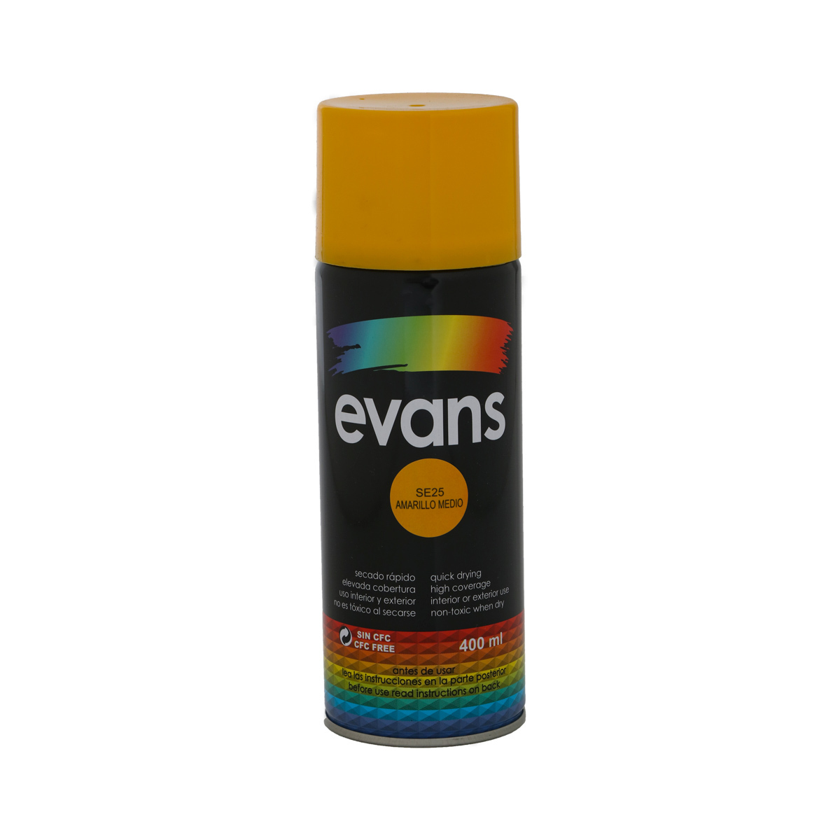 Pintura Evans Aerosol Amarillo Medio - 400ml - 898002