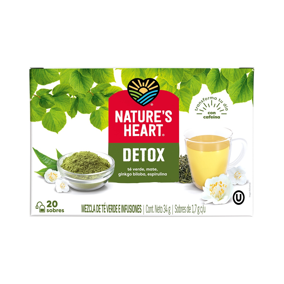 Pack 20 Uds Té Verde Nature’s Heart Detox - 912900