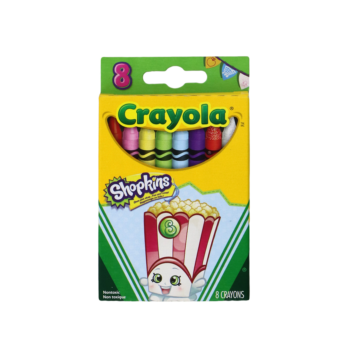 Crayones Crayola Poppy Corn Shopkins 8 unidades - 899693