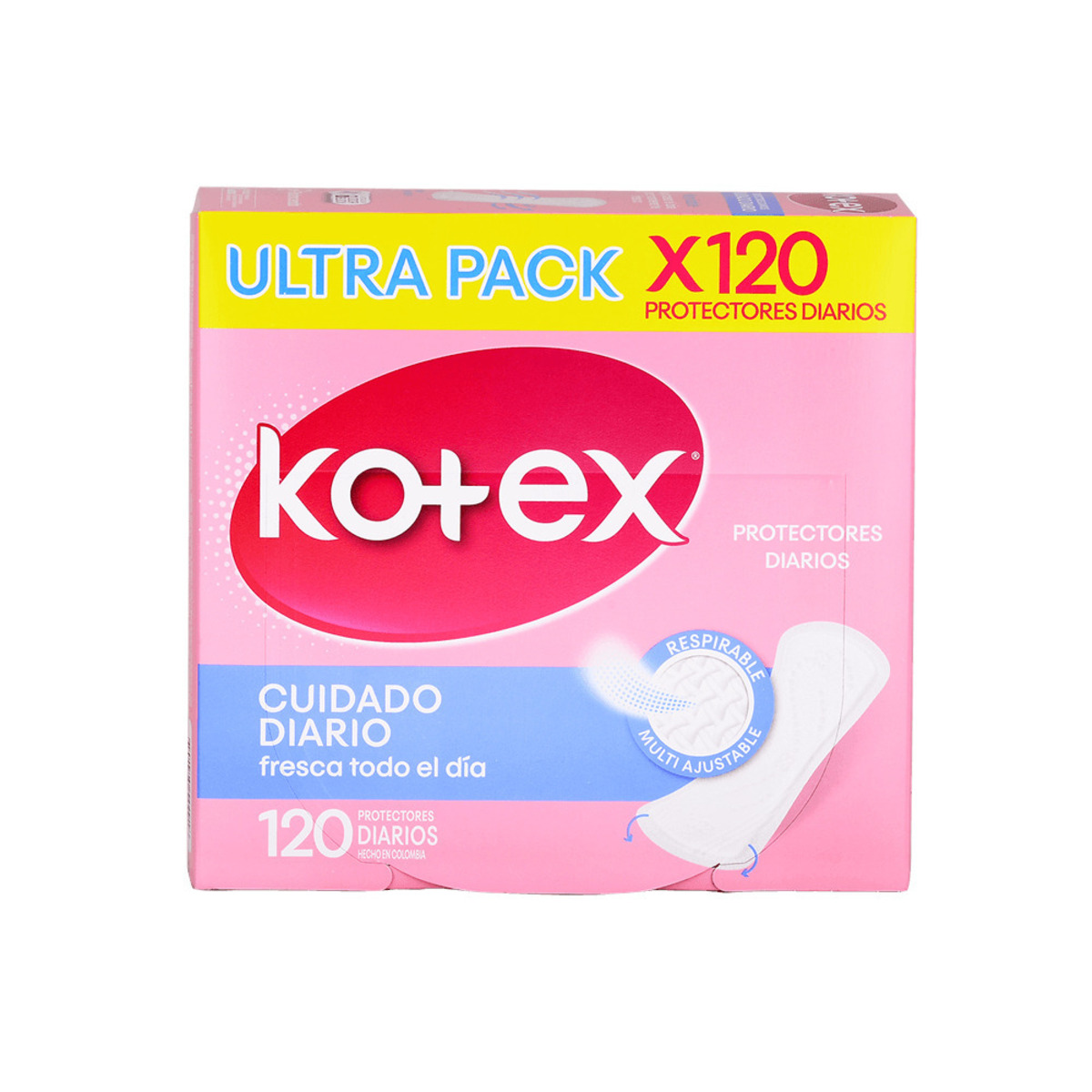 Protectores Diarios Kotex Duo - 120 Unidades - 900252