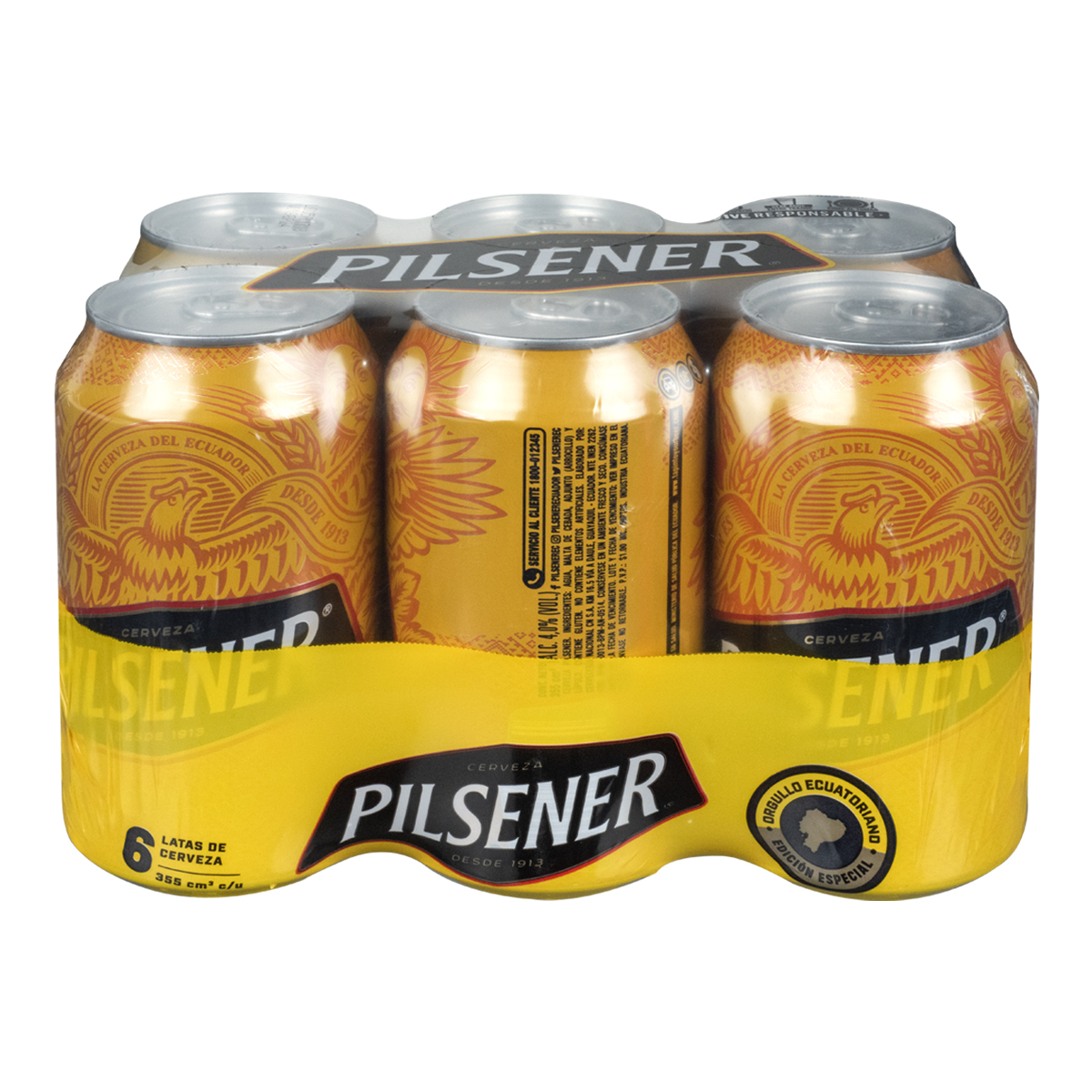 Pilsener Cerveza Lata 6pack 355ml - 901409