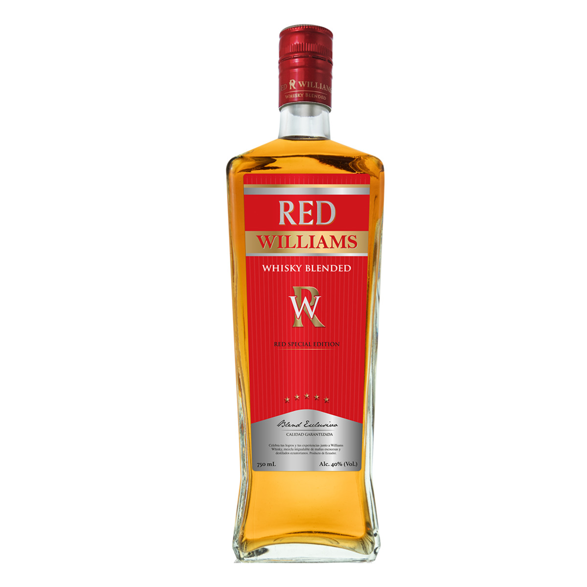 Whisky Red Williams Blend Especial 750ml - 901635