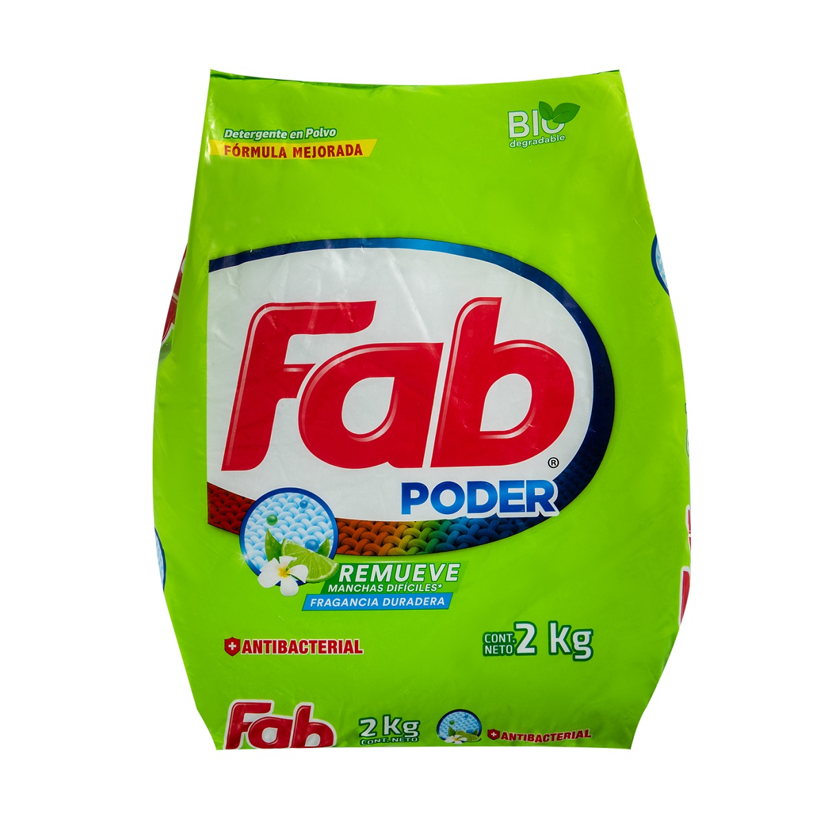 Detergente en Polvo Fab Poder Mi Medio Limón 2 kg - 917849