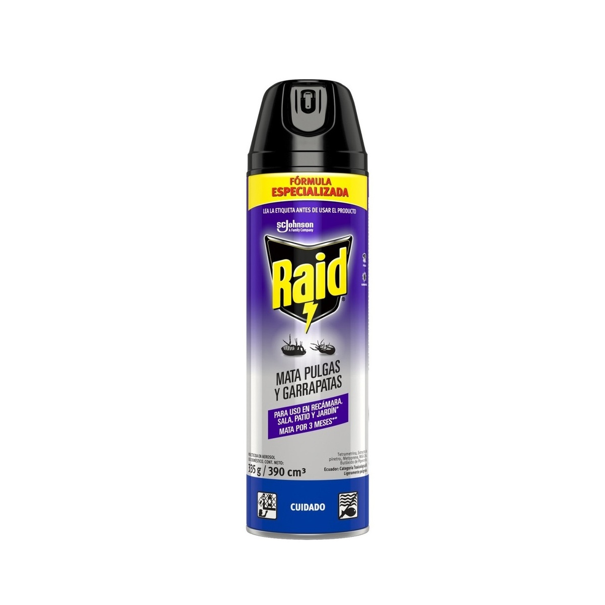 Repelente en Aerosol Raid Mata Pulgas y Garrapatas 390ml - 904573