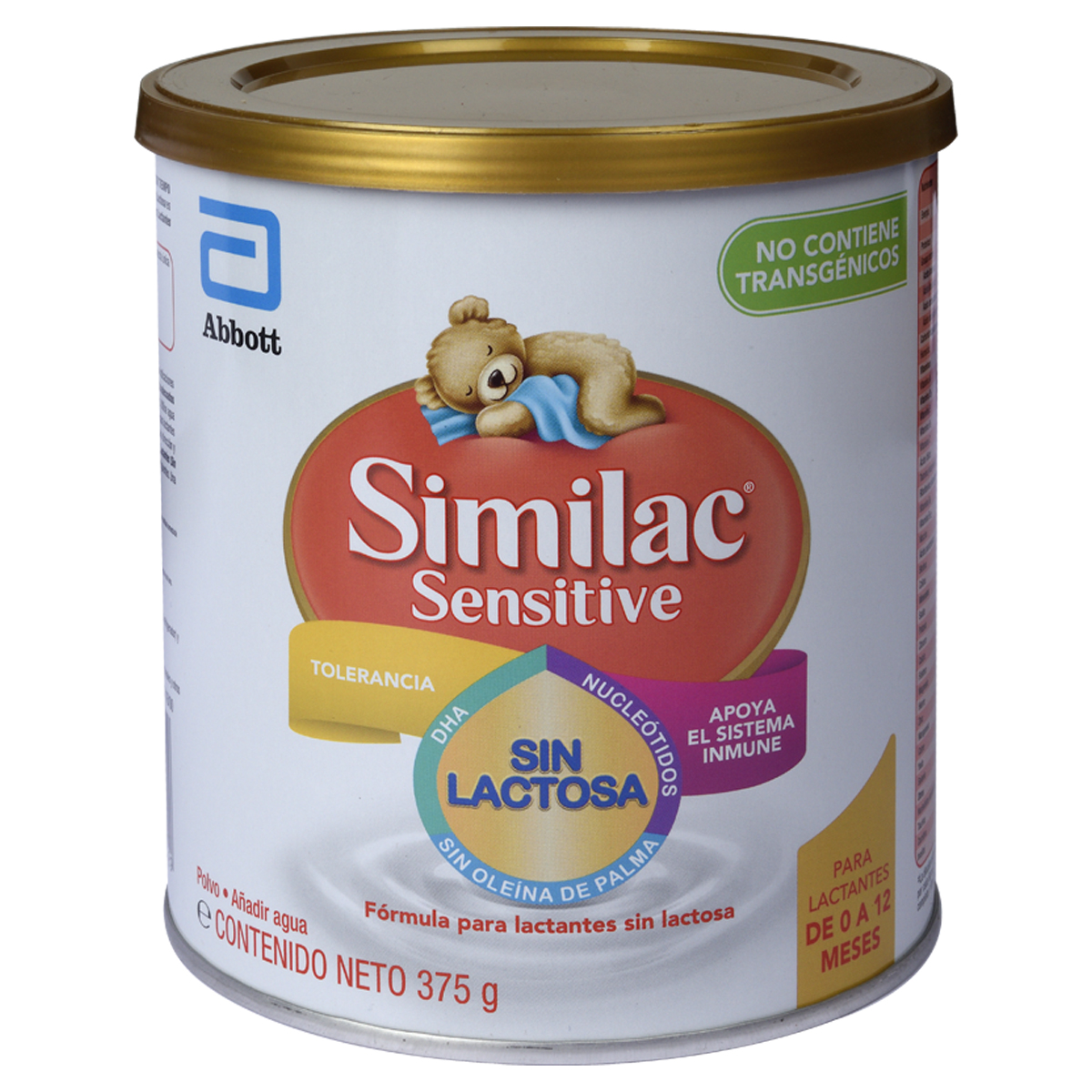 Fórmula Similac Sensitive Sin Lactosa Etapa 1 - 375g - 905798