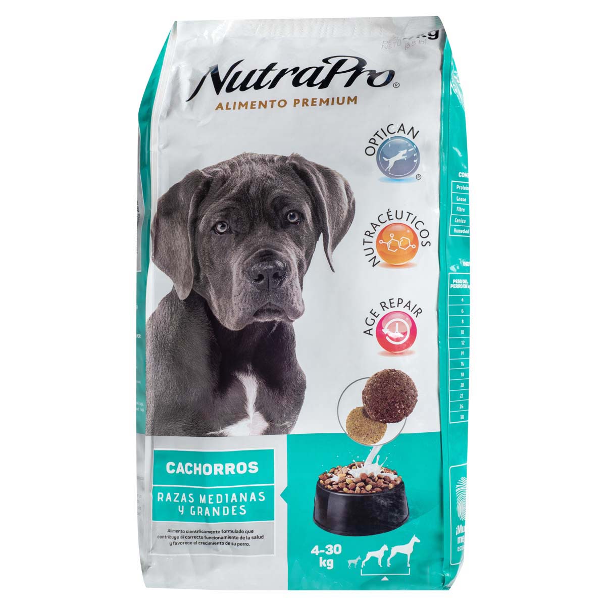 Alimento para Perro NutraPro Cachorro Razas Medianas y Grandes 4 kg ...
