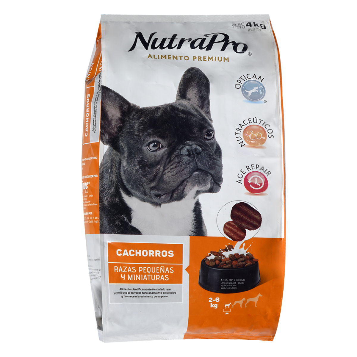 Alimento para Perro NutraPro Cachorro Razas Pequeñas y Mini 4kg - 905780