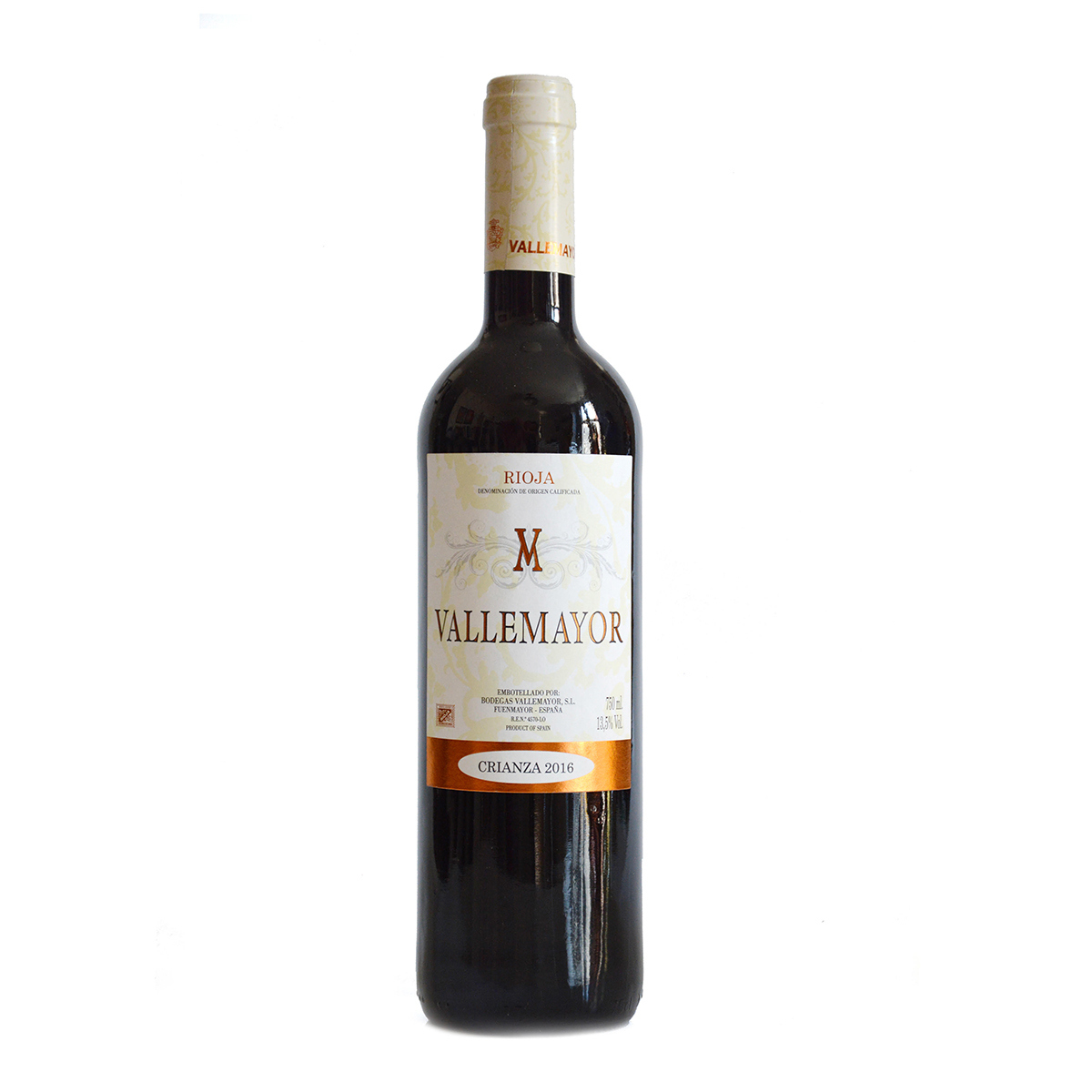 Vino Tinto Crianza de la Rioja Vallemayor 750 ml - 906345