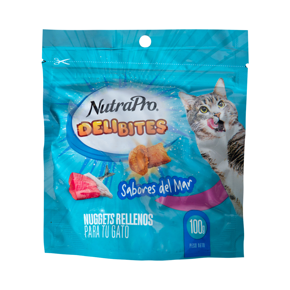 Snack para Gato NutraPro Sabores del Mar 100 g - 1063631