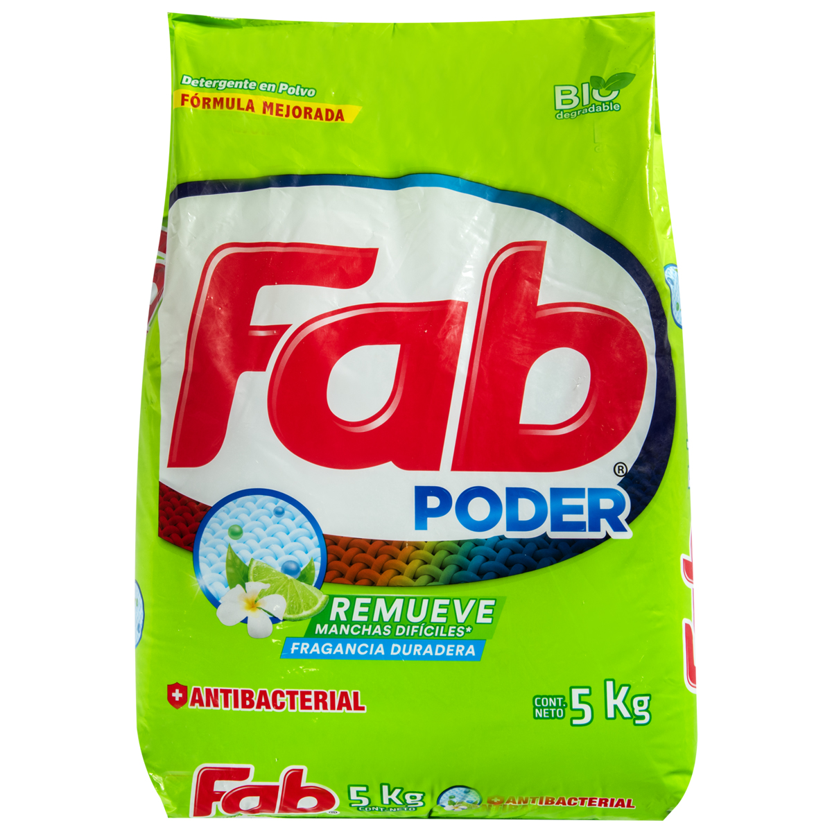Detergente en Polvo Fab Poder Mi Medio Limón 5 kg - 907737