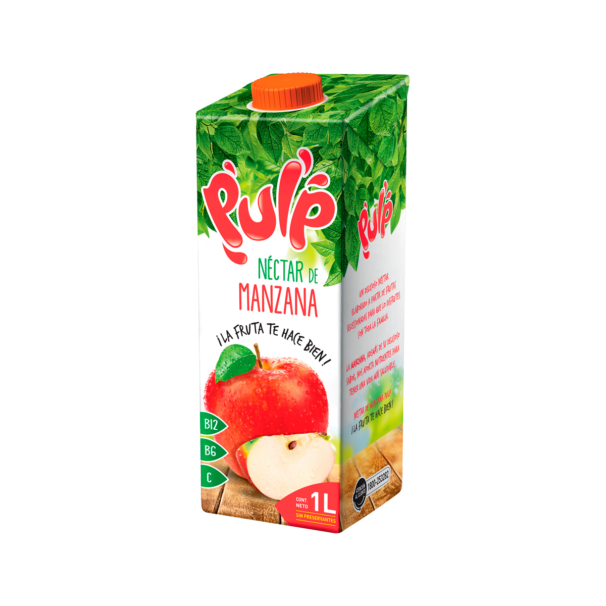 Jugo Pulp Néctar Manzana 1000 ml - 908885