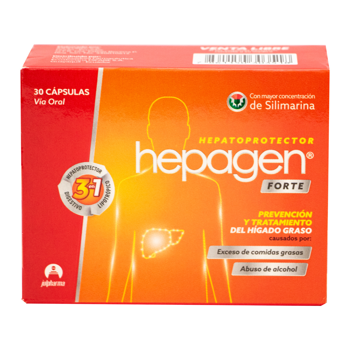 Hepagen Forte 30 Cápsulas - 909133