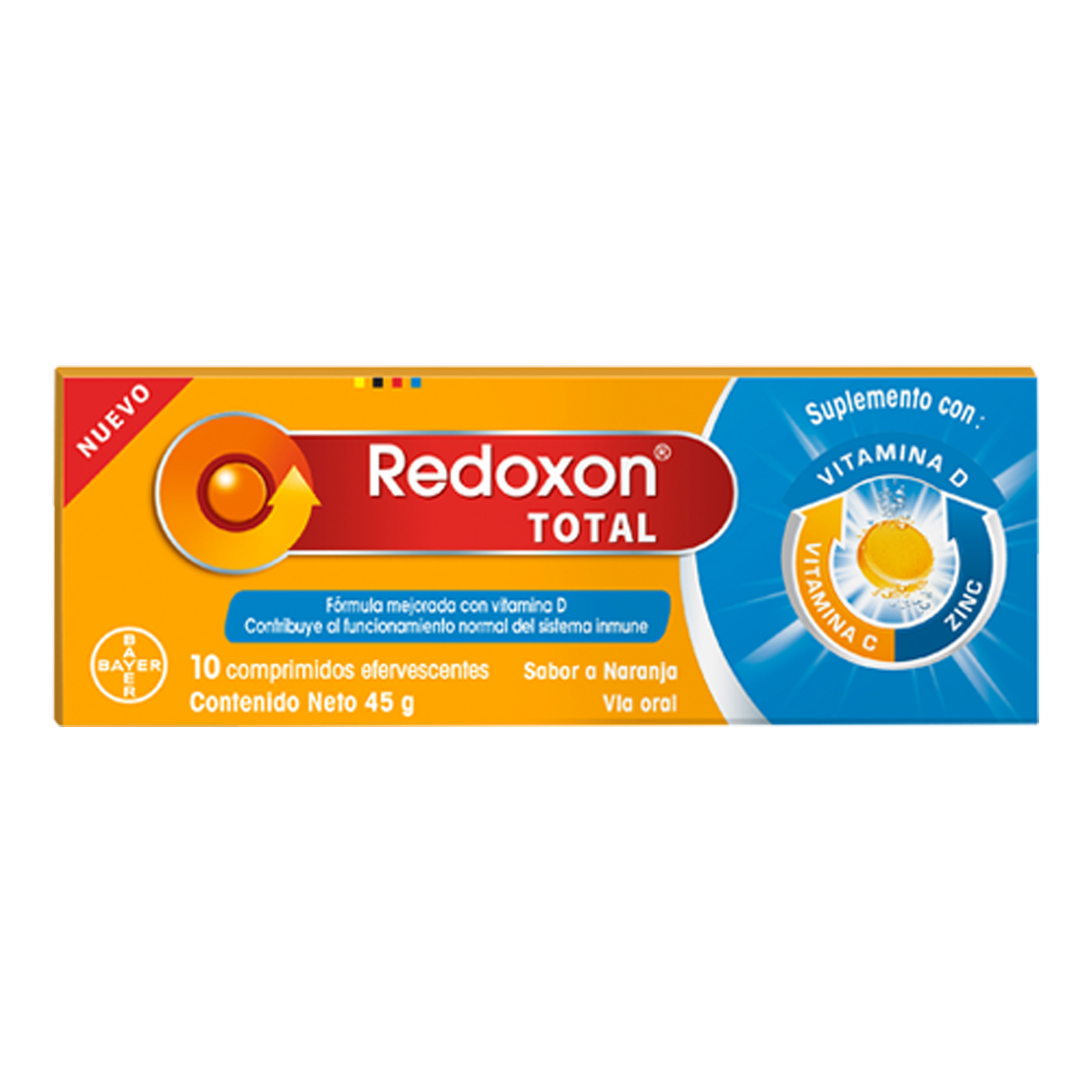 Tableta Efervescente Redoxon Total - 10 Unidades - 909153