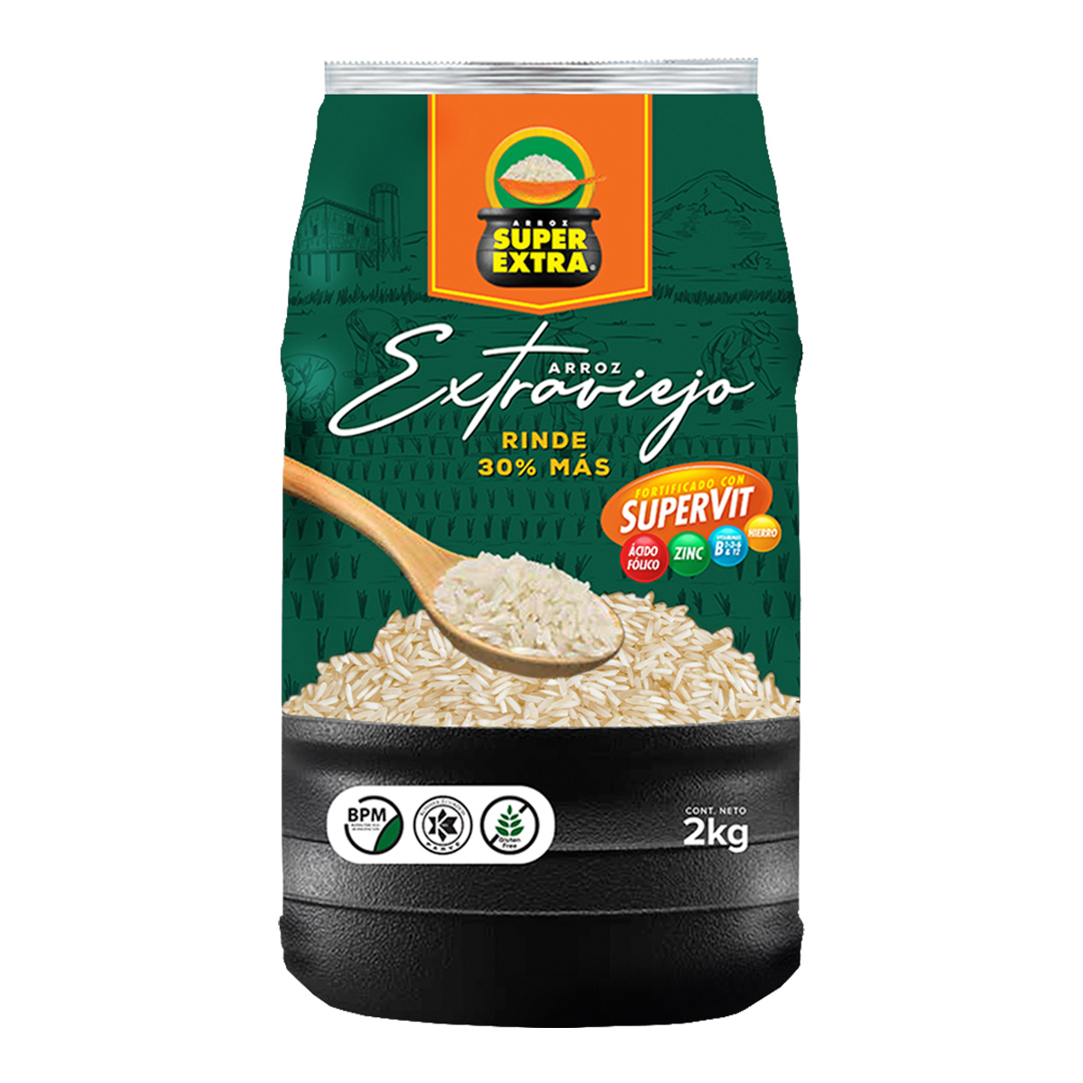 Arroz Super Extra Envejecido 2Kg - 909661