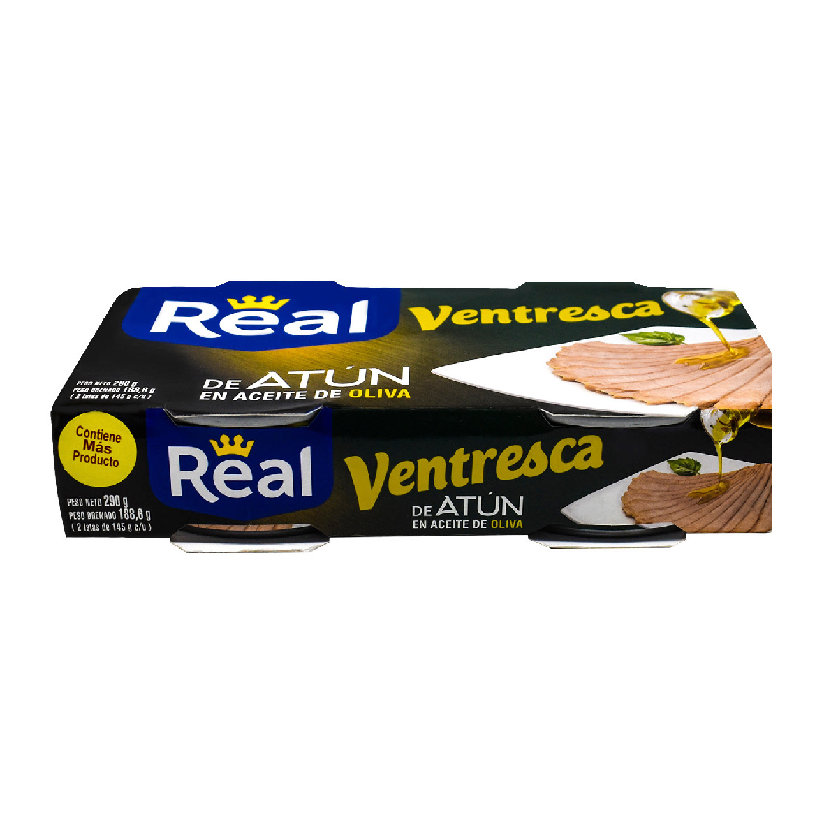 Pack 2 Uds Ventresca de Atún Real en Aceite de Oliva 145g - 910519