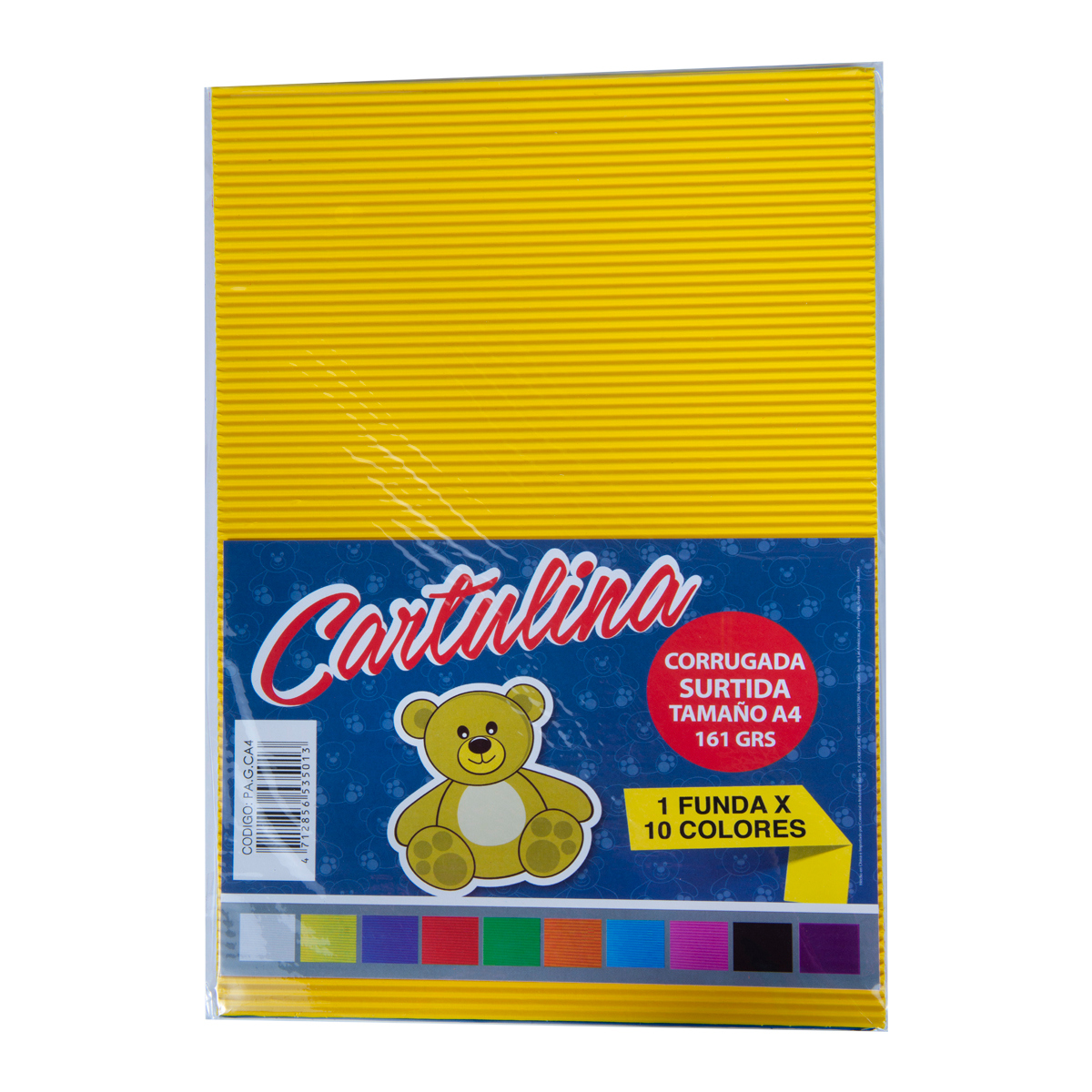 Cartulina Corrugada A4 x 10 - 911809