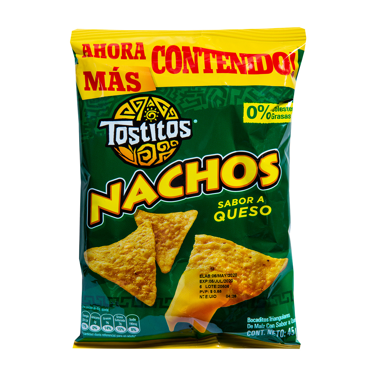 Nachos sabor a Queso 45g - 912401