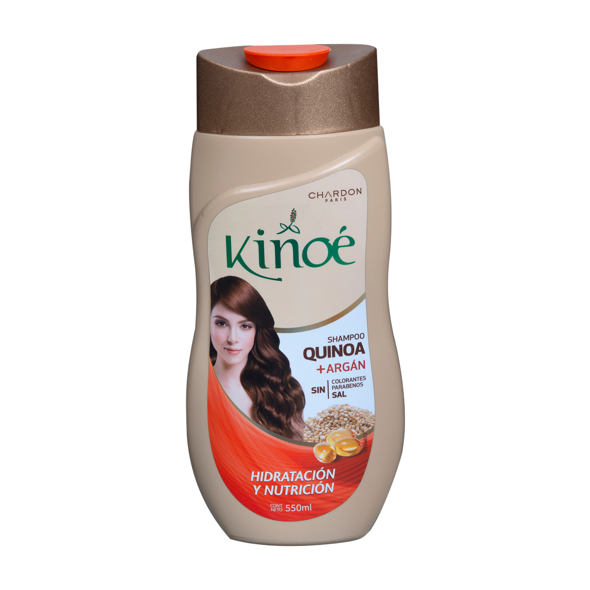 Shampoo Kinoé Quinoa y Argán Hidratación 550ml - 913931