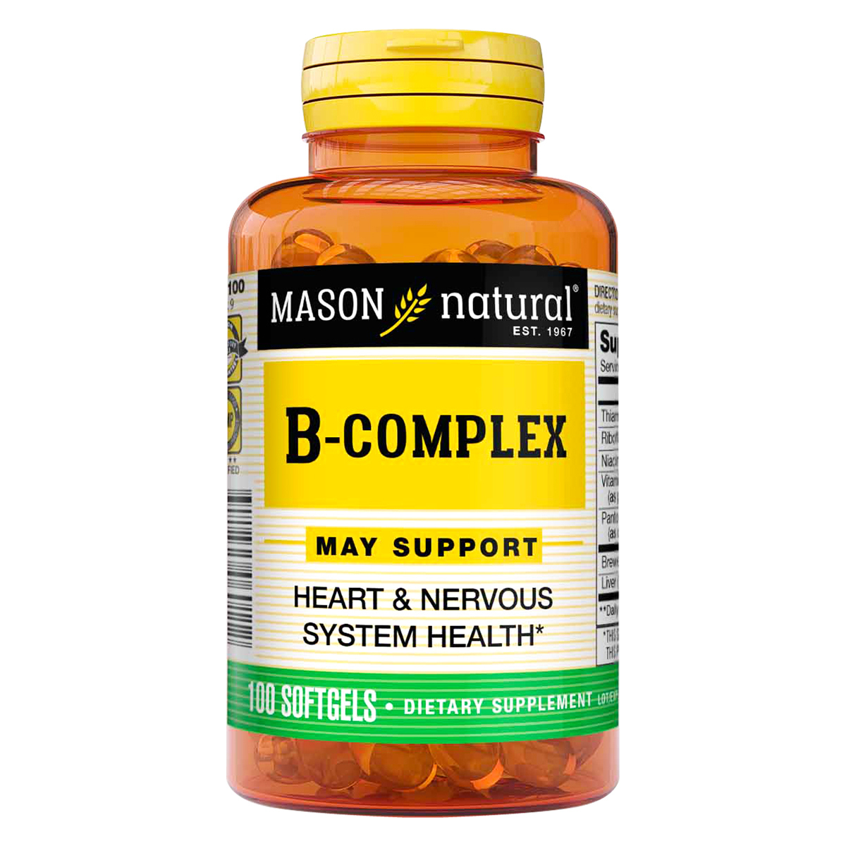 B-Complex Mason Natural - 100 Cápsulas - 914133