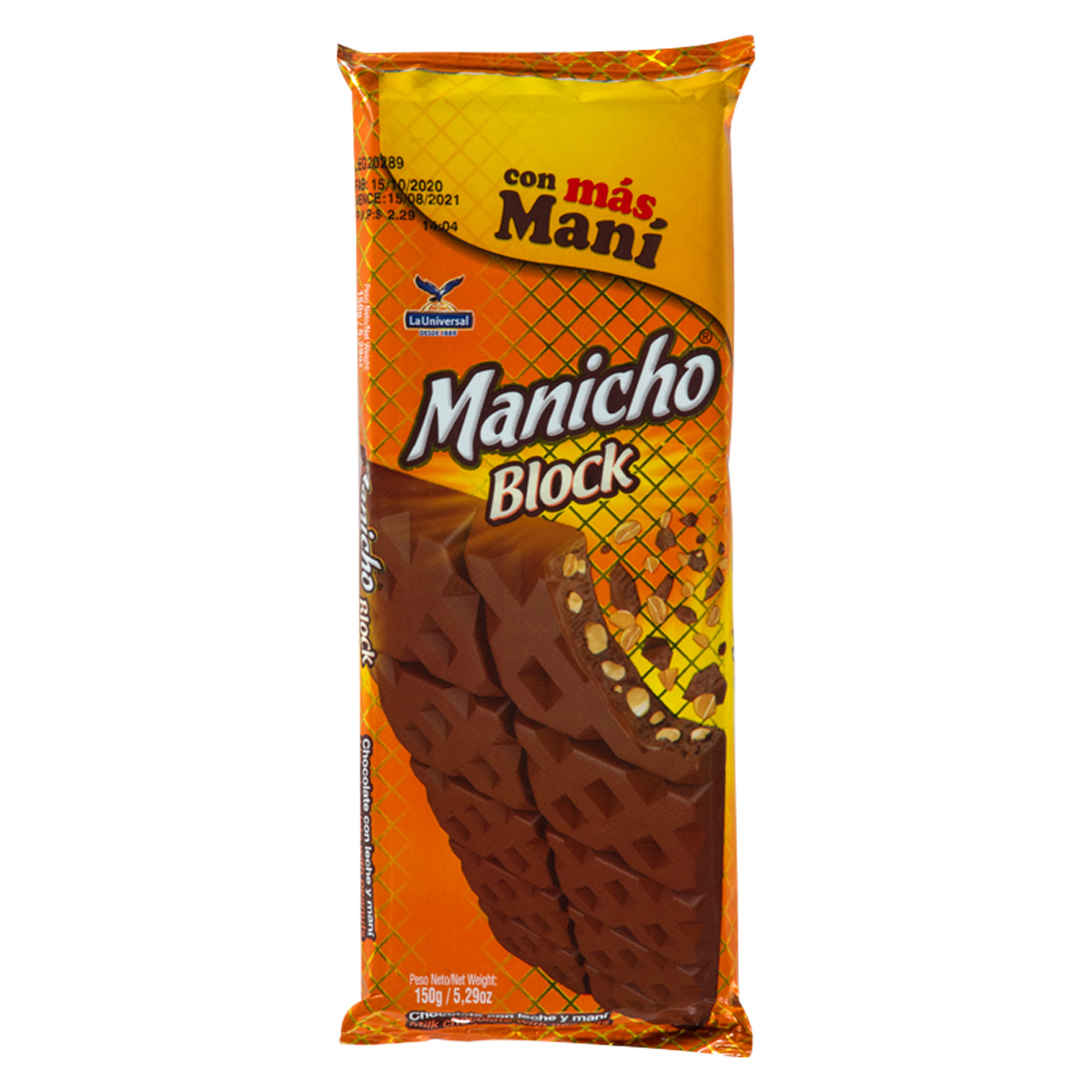 Chocolate La Universal Manicho Block 150g - 917163