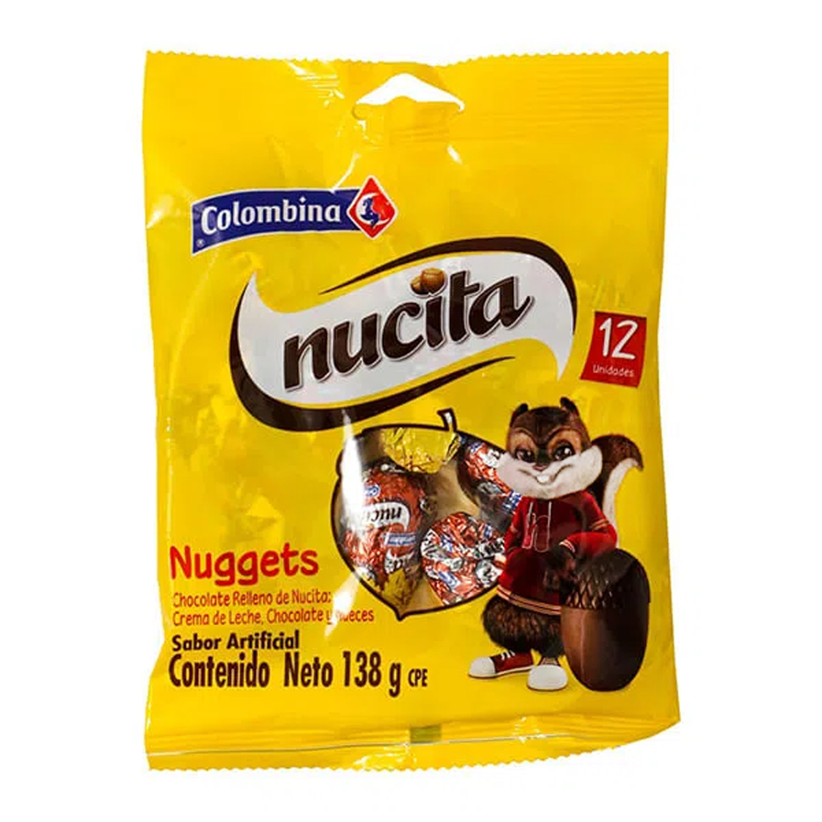 Funda 12 Uds Bombones Nucita Nuggets 138g - 917182
