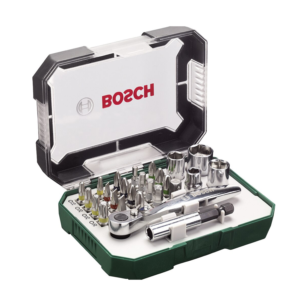 Set de Accesorios Bosch Dado Extensor Rachet 26 Piezas - 918920