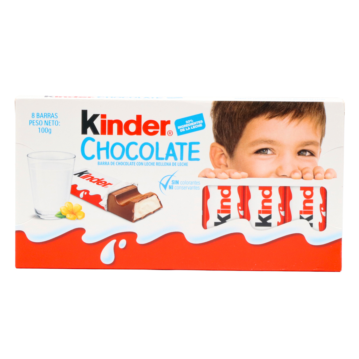 Pack 8 Uds Chocolate Kinder 100g - 921119