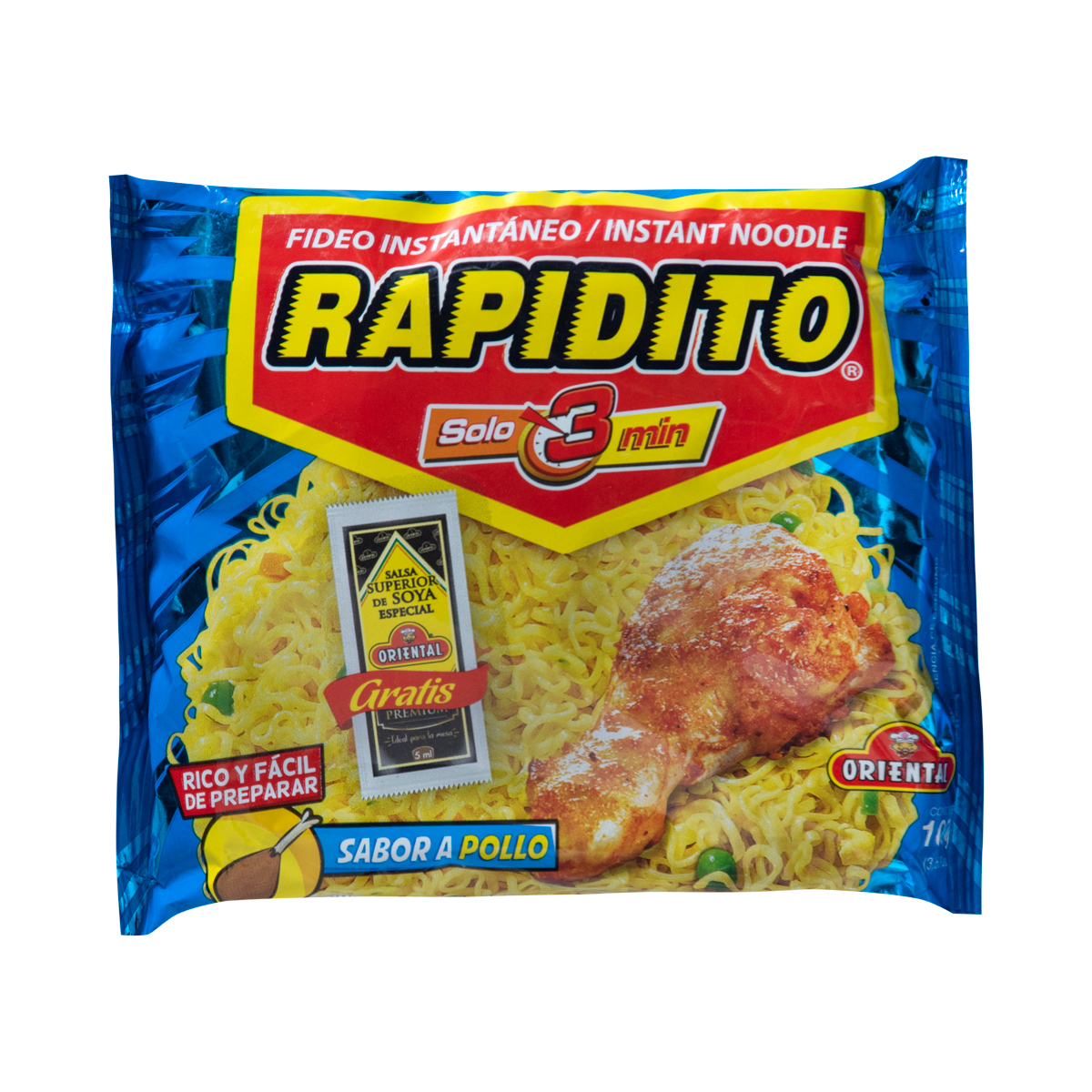 Fideo Instantáneo Rapidito Pollo 100g - 921232