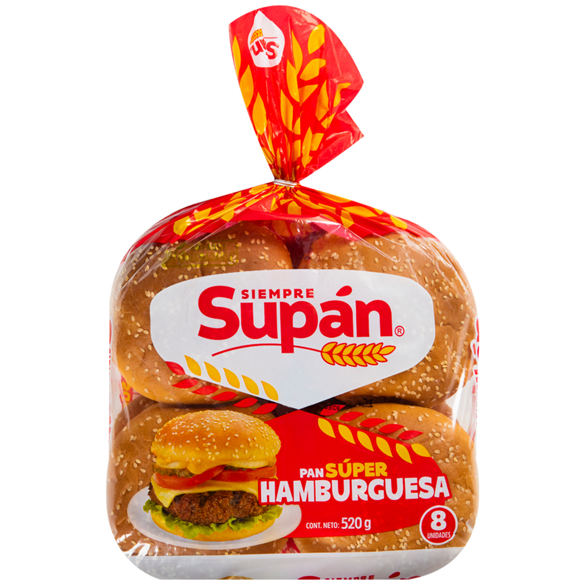 Pack 8 und Pan Super Hamburguesa Supán® 520g - 921262