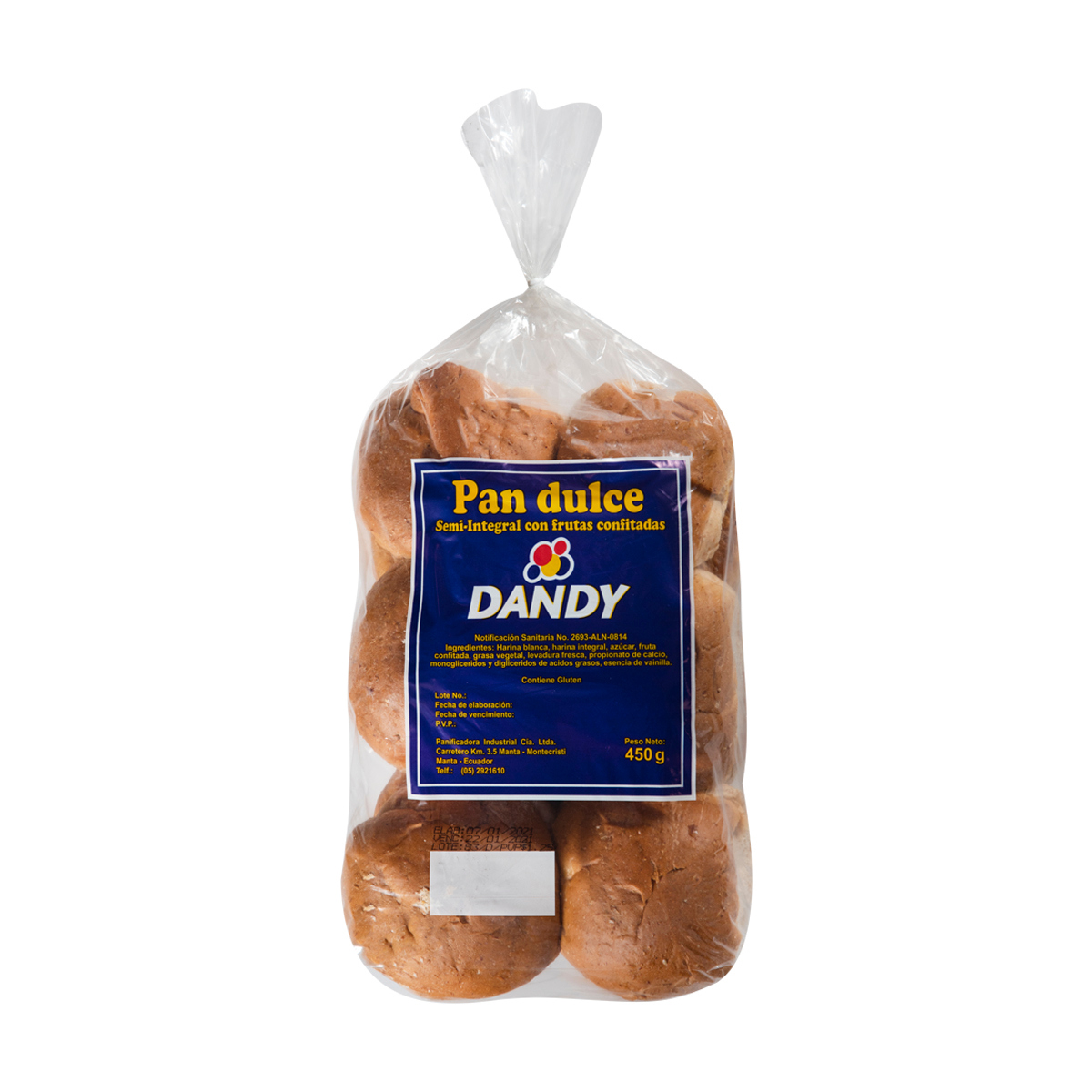 Pan Dulce Dandy Semi-Integral 450g - 921528