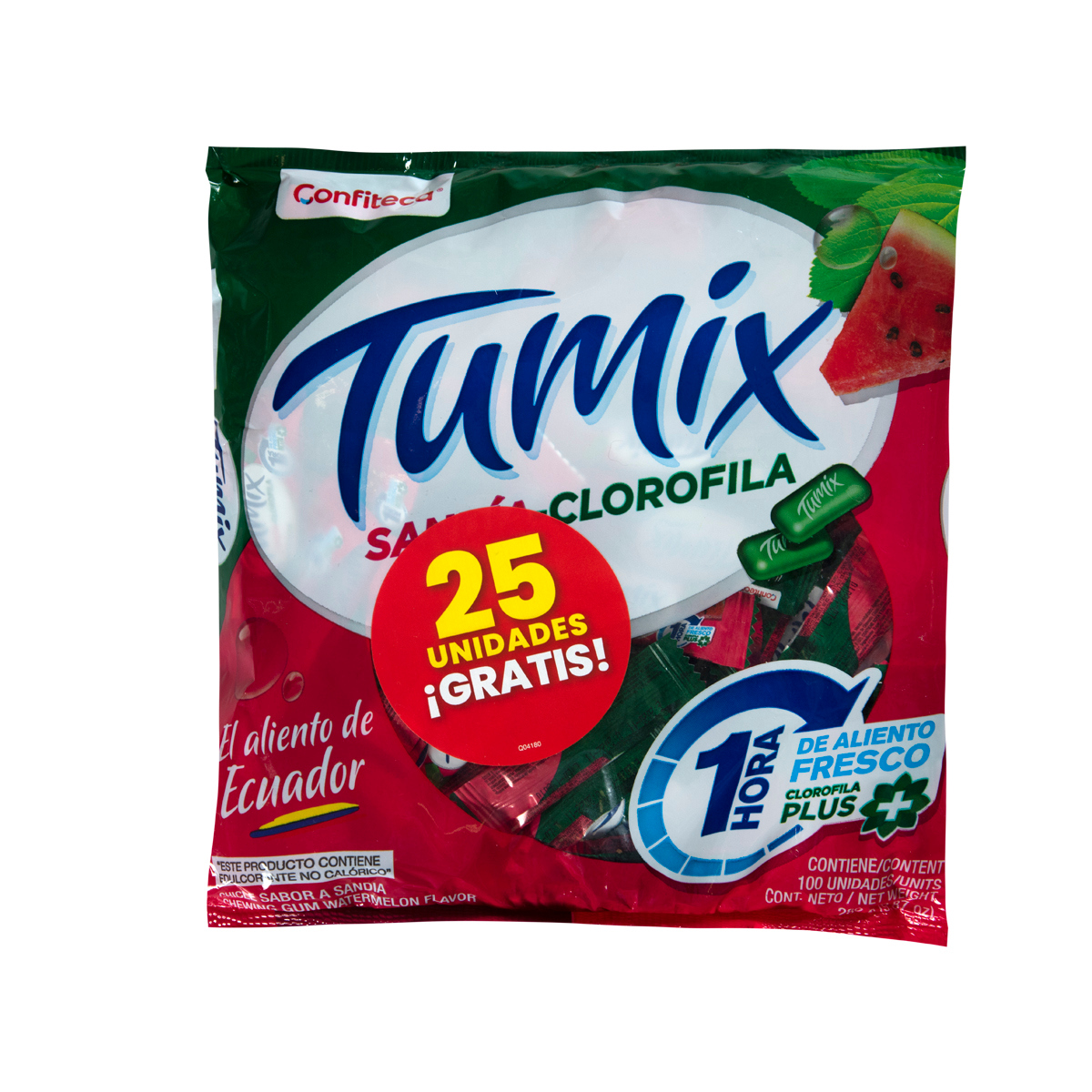 Funda 100 uds Chicle Tumix Sandía 280g - 921621