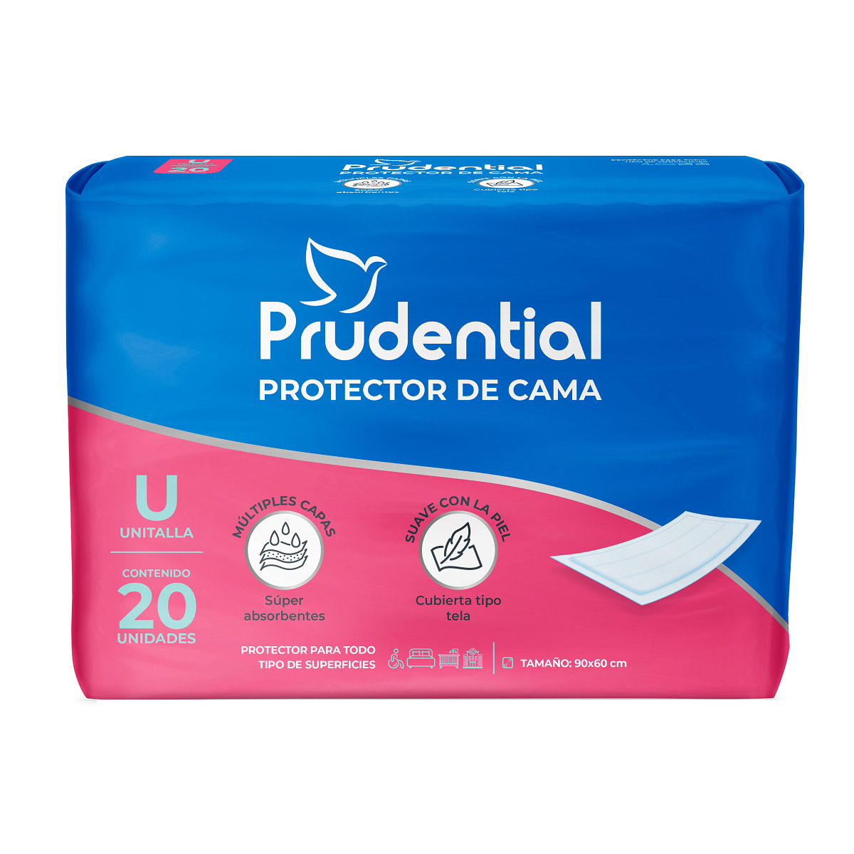 Protector de Cama Prudential - 20 Unidades - 922506