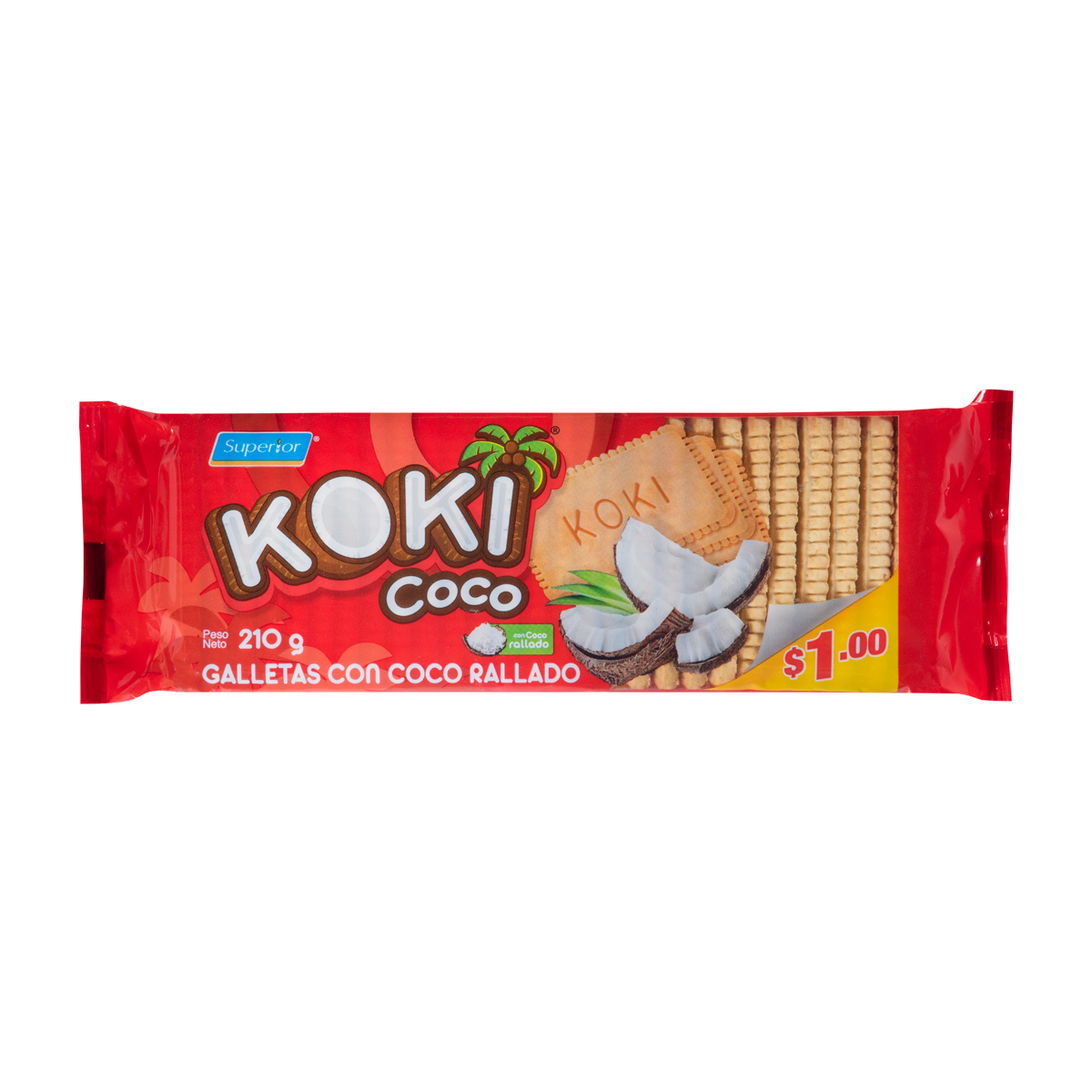 Galleta Koki de Coco Taco 210g - 923021