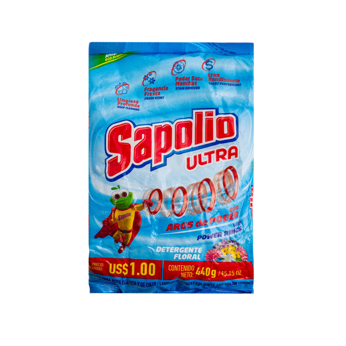 Detergente Sapolio Ultra Floral 440 g - 923176