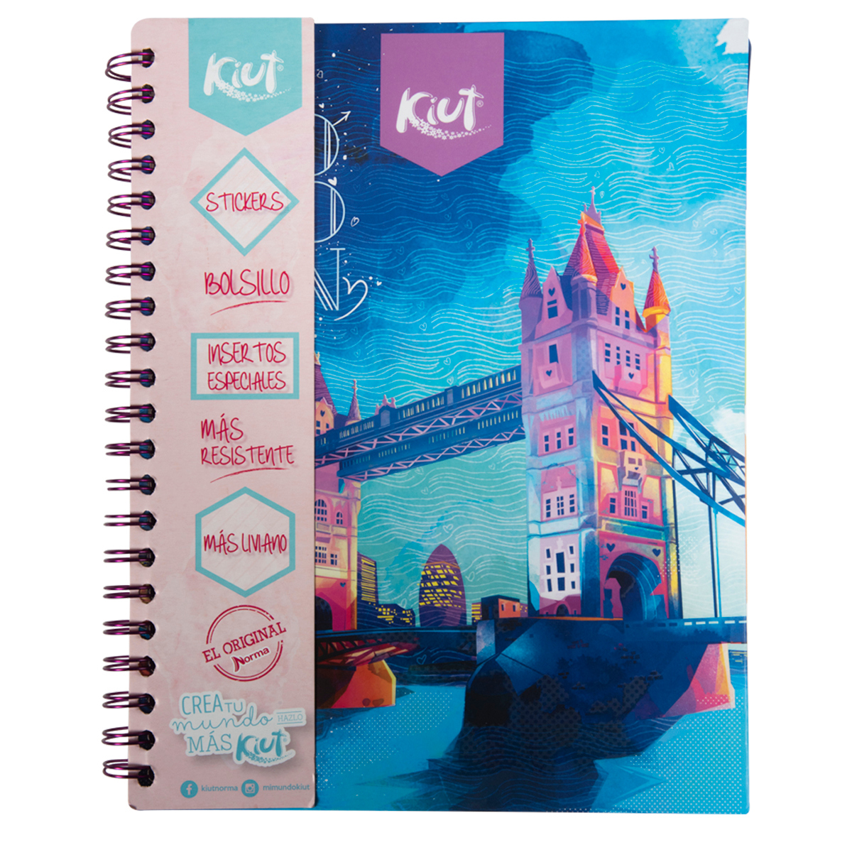 Cuaderno Universitario Kiut Cuadros - 160 Hojas - 924530