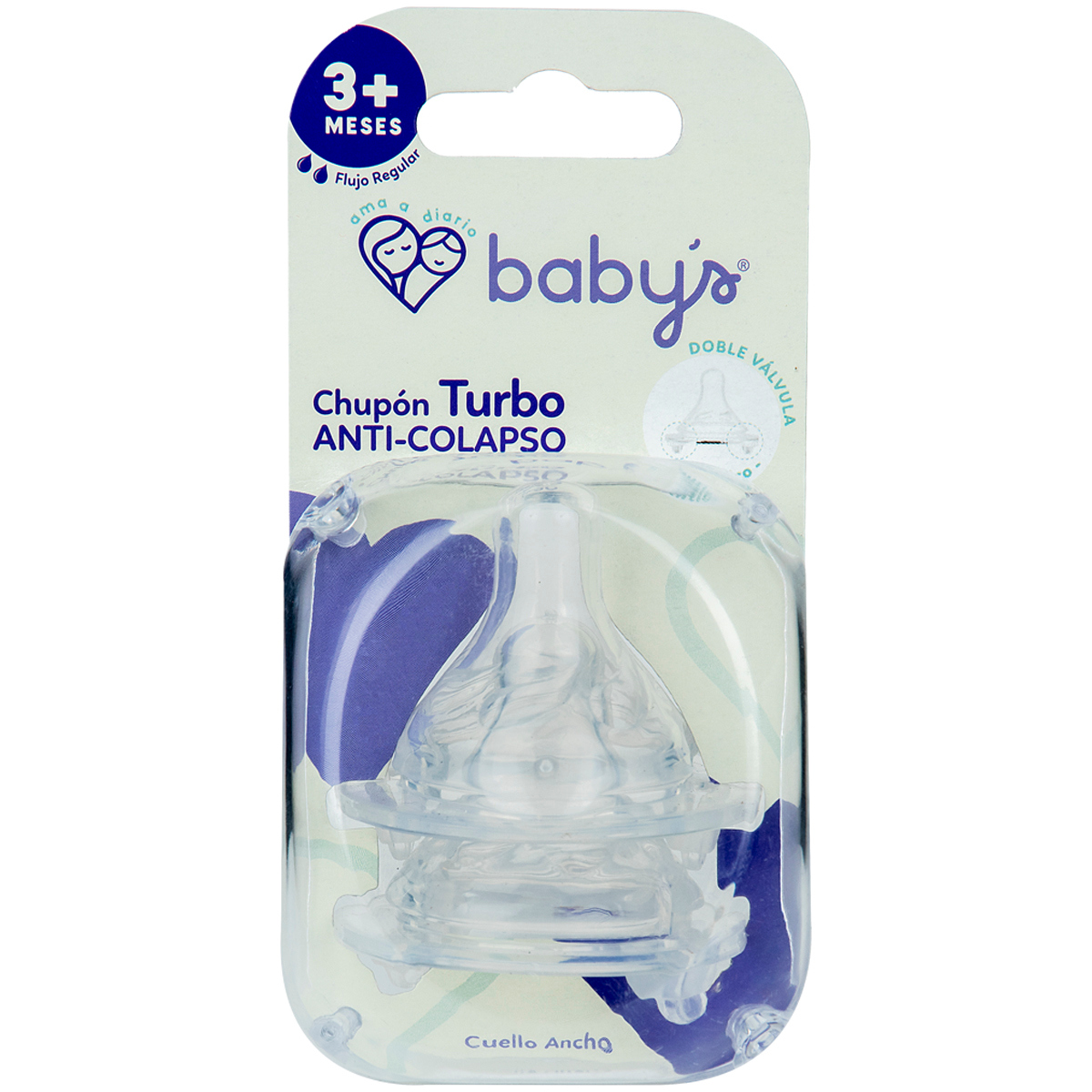 Chupón Baby’s Silicón Turbo Anti-Colapso Flujo Regular - 925790
