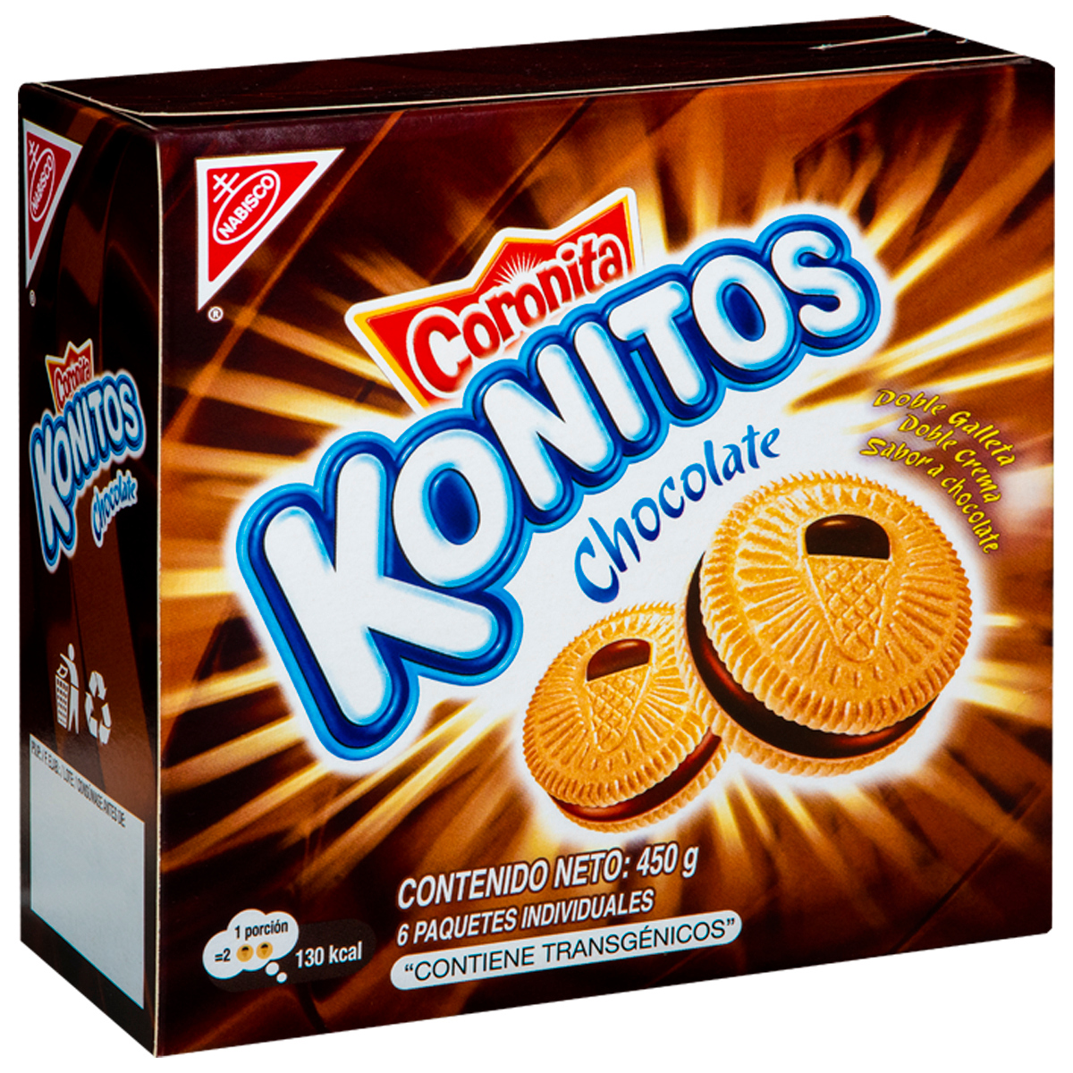Pack 6 und Galletas Konitos de Chocolate 450g - 925854