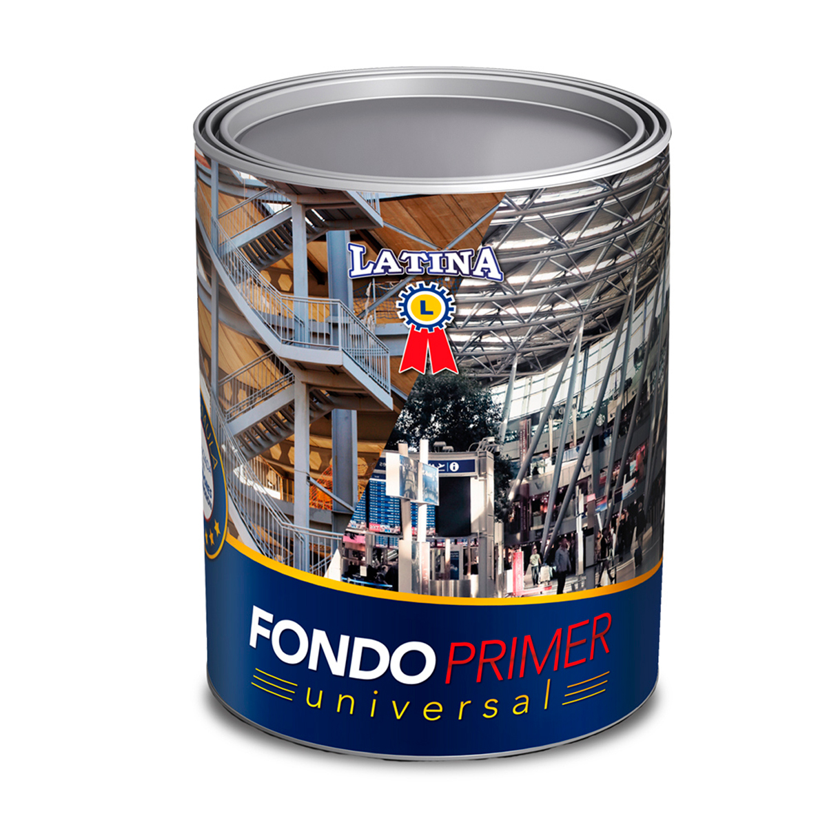 Pintura Latina Fondo Primer Gris 1L - 926967