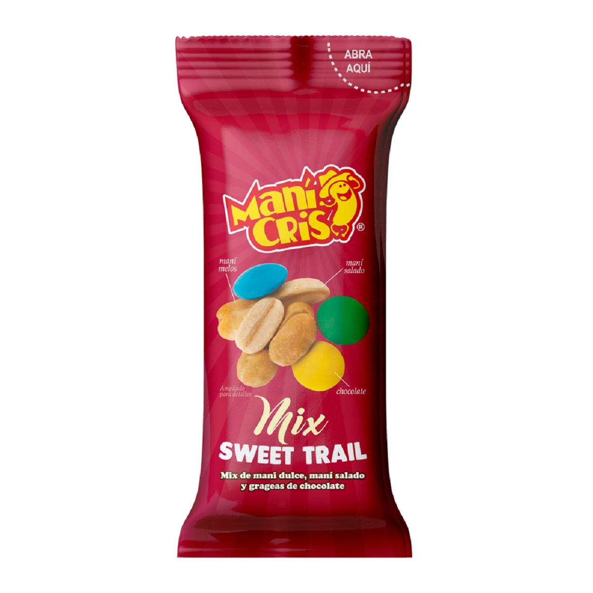 Mix Sweet Cris Maní y Grageas de Chocolate 50 g - 942600