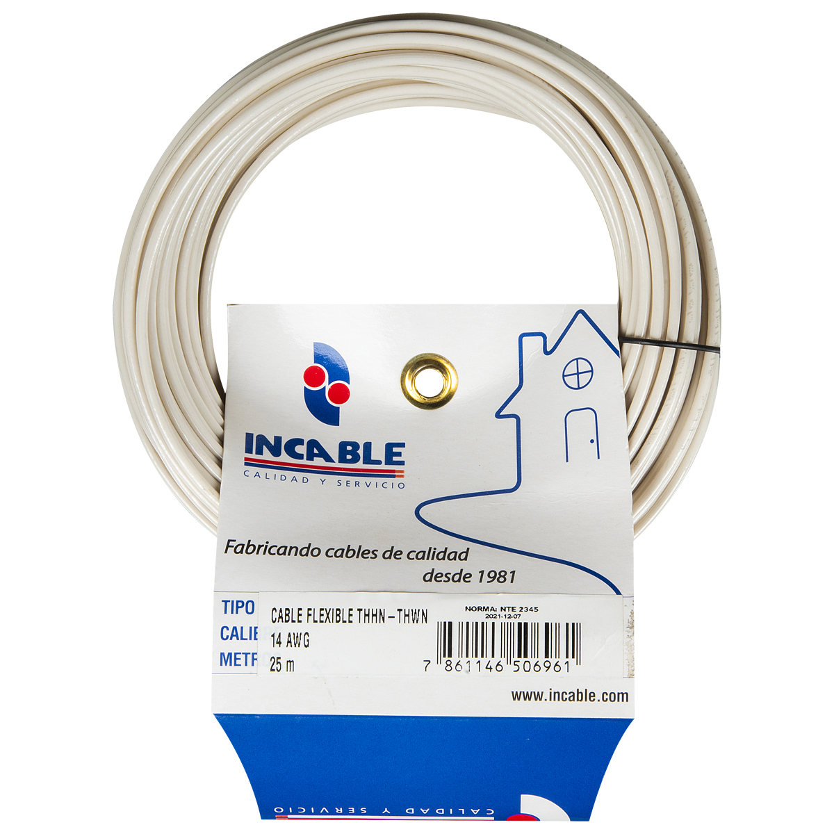 Cable THHN/THWN Incable 14 AWG Unilay Flex 25 M - 946063