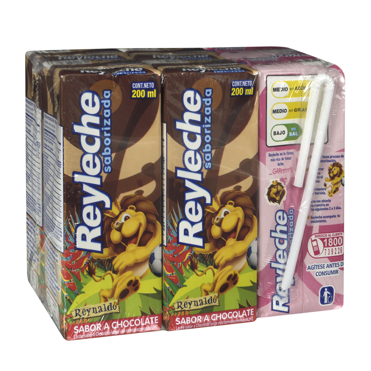 Pack 6 Uds Leche Reyleche Surtido 200ml - 947213